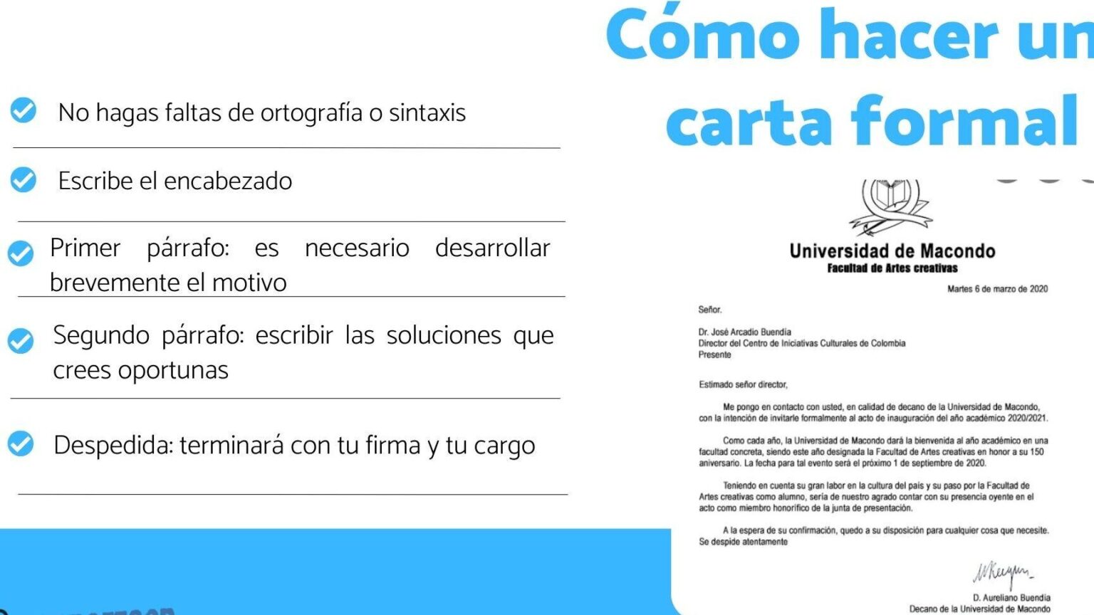Cómo hacer una carta formal - con ejemplos: Normas y ejemplos prácticos ...